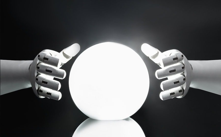 Robot Predicting Future With Crystal Ball – DC Journal - InsideSources